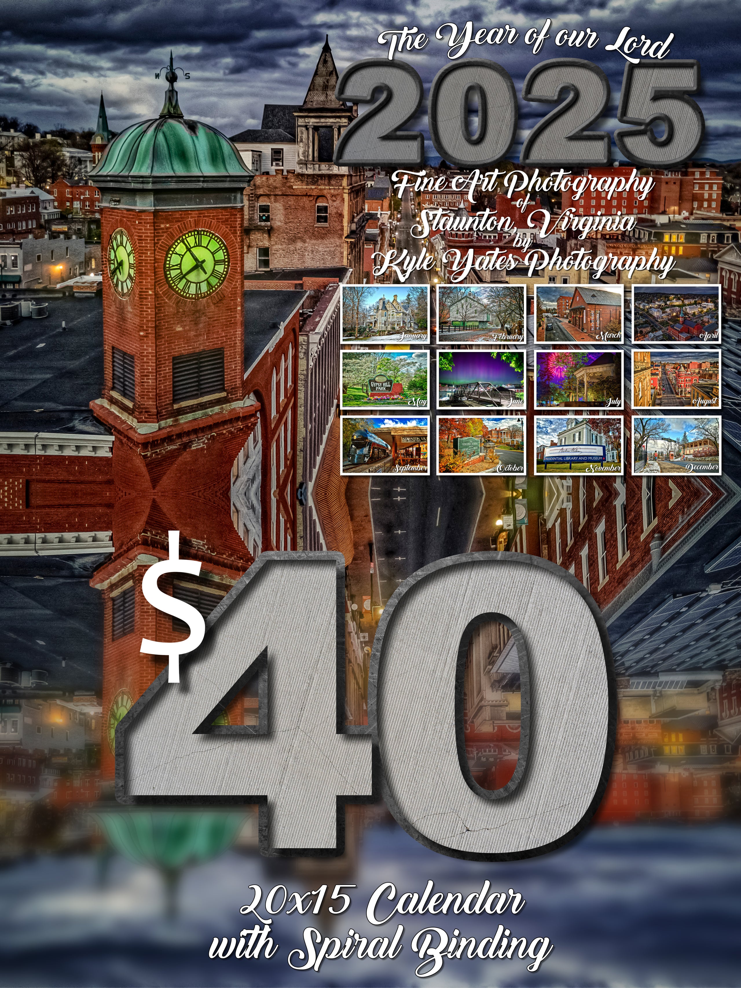 2025 Staunton 10x15 Centerfold Calendar | Kyle Yates Photography